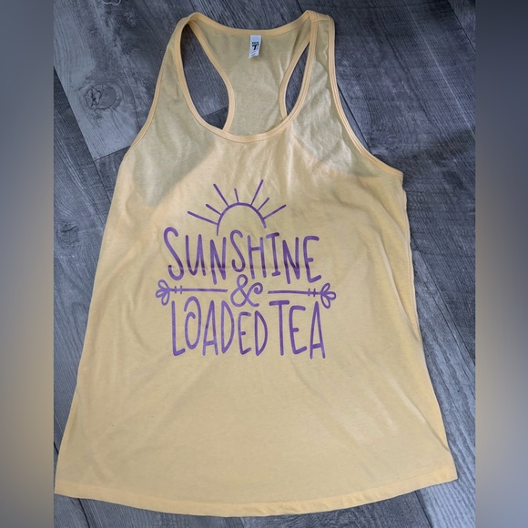 ideal | Tops | Sunshine Loaded Tea Razorback Tank | Poshmark